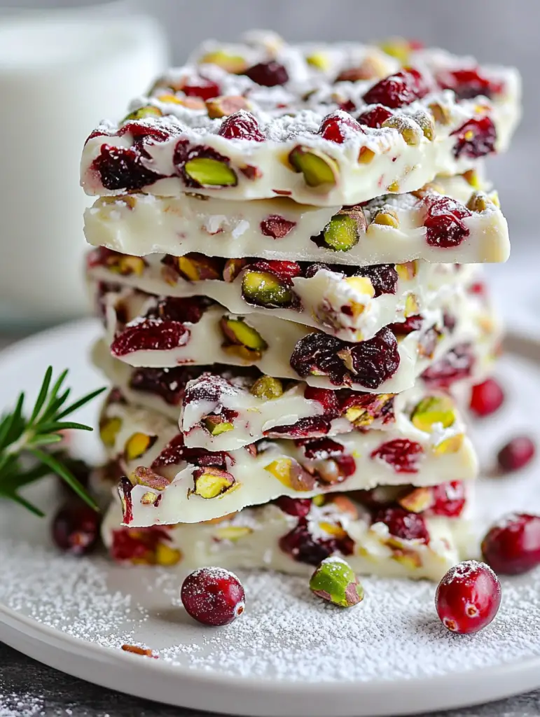 Christmas Bark Recipe: Pistachios and Cranberries - Hearty Delish